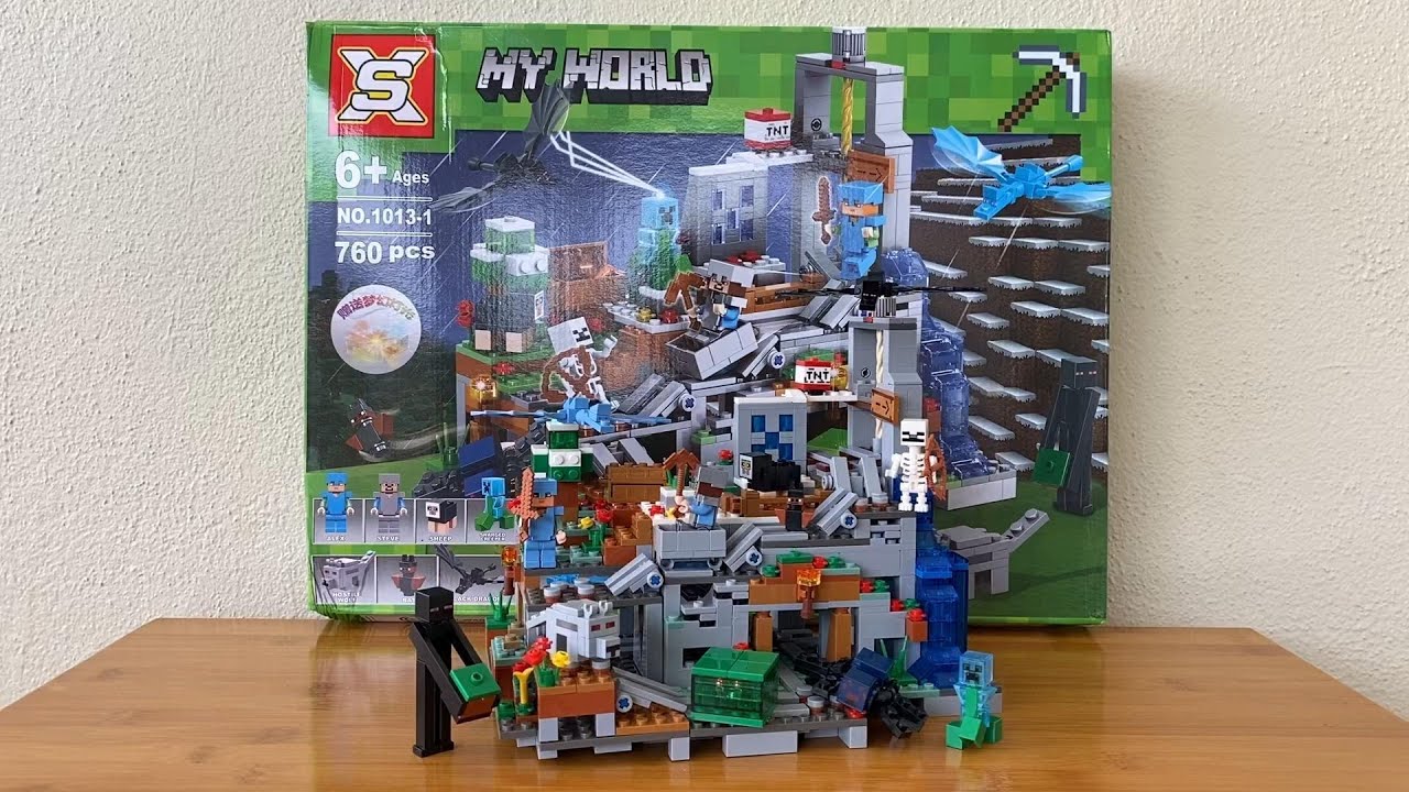 MINECRAFT MY WORLD THE MOUNTAIN CAVE (SIMPLE VERSION) SX1013 LEGO ...