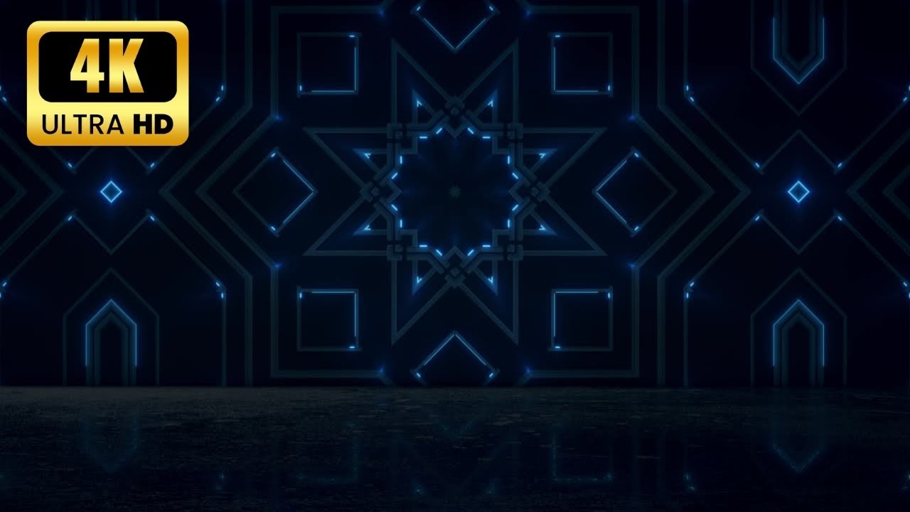 Glowing Neon Lights - Loopable stage background | No Copyright # ...