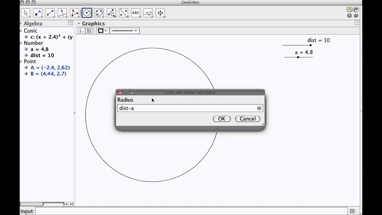 Investigating an Ellipse with GeoGebra - YouTube