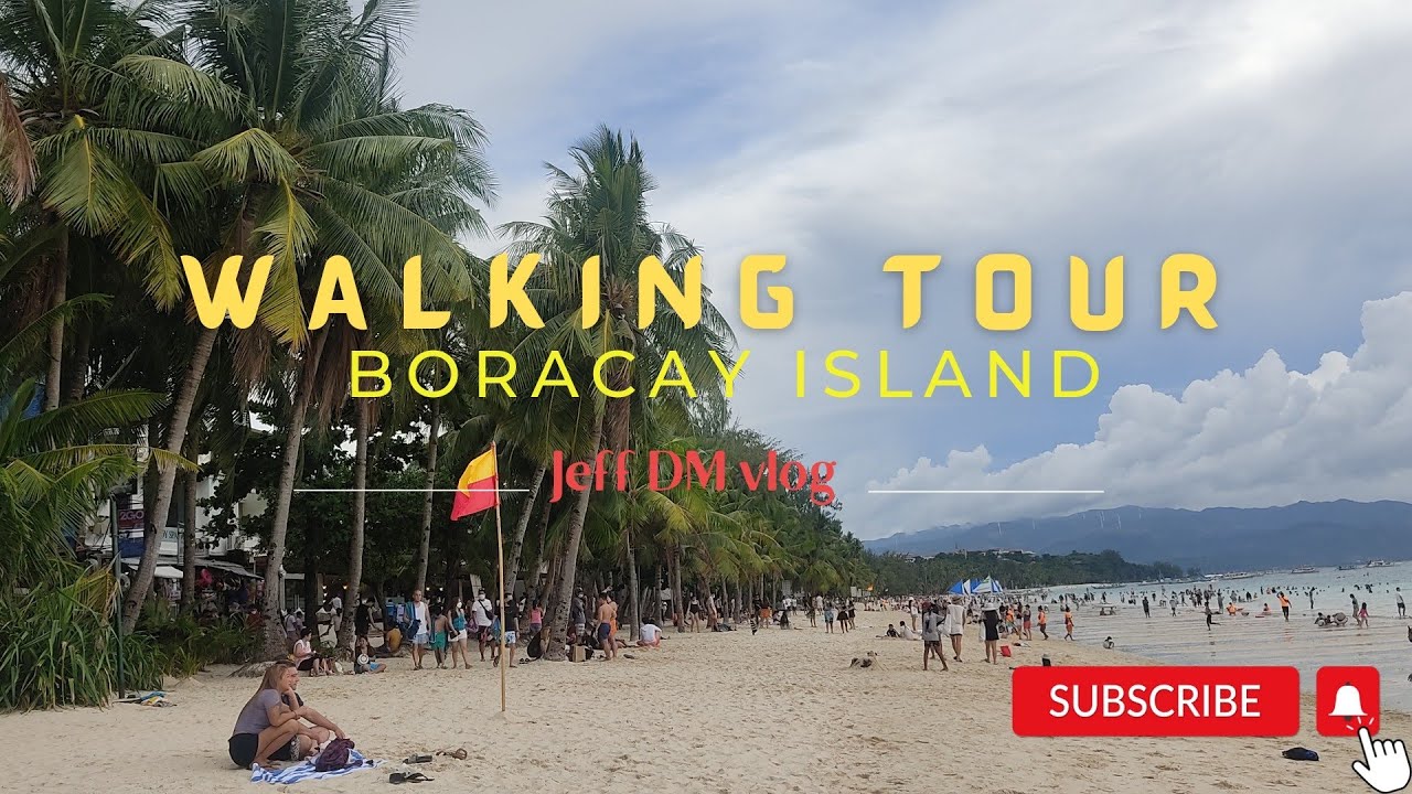 Walking Tour | Boracay Island - Beach walk from Station 3 to 1 | Sunset ...