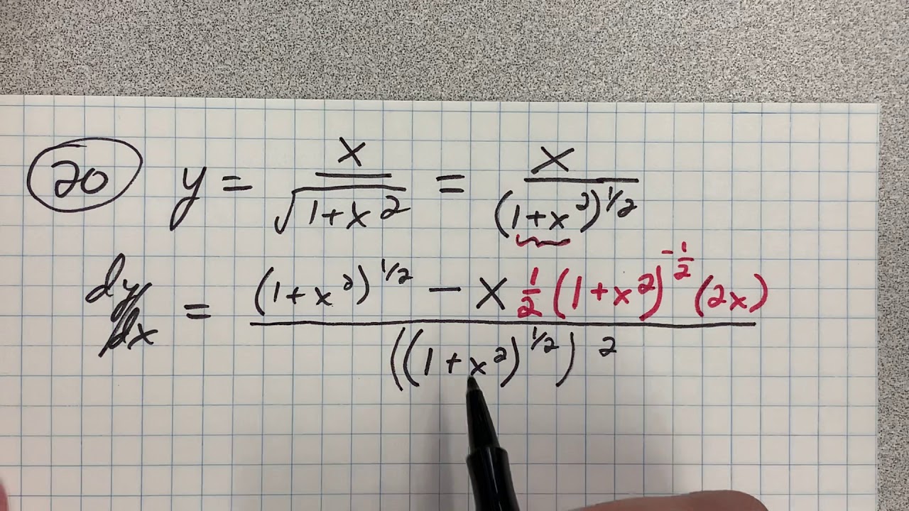 AP calculus - 4.1 - #20 - YouTube