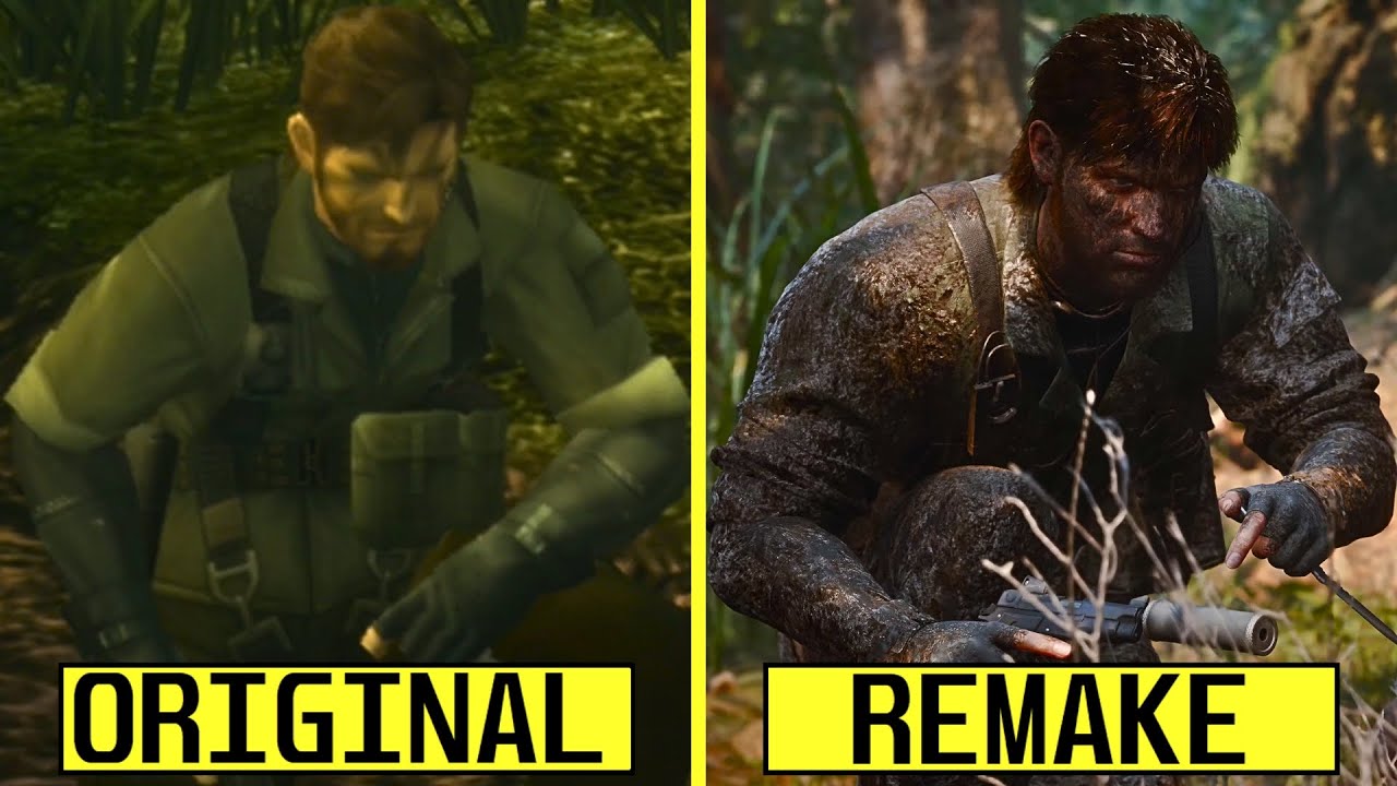 Metal Gear Solid 3 Remake vs Original Early Graphics Comparison | METAL ...