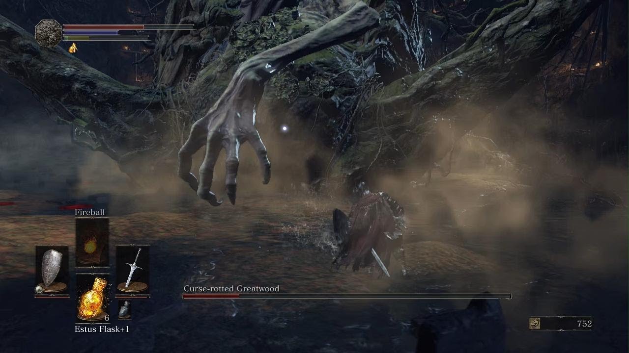Dark Souls III : Angry Tree Boss Fight - YouTube