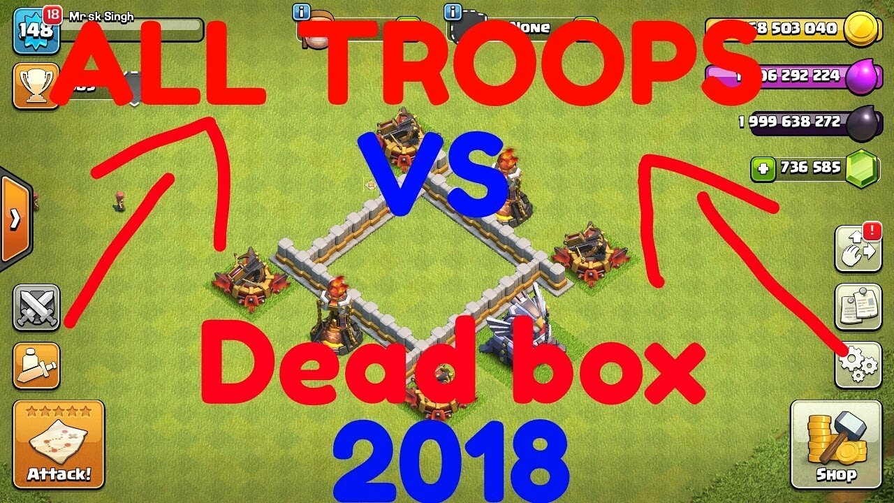 Dead box clash of clans/2018 best dead box - YouTube