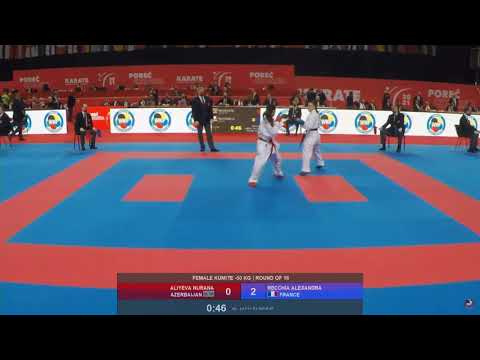 EKF Senior Championships Alexandra Recchia (fr) VS Nurana Aliyeva (AZR)