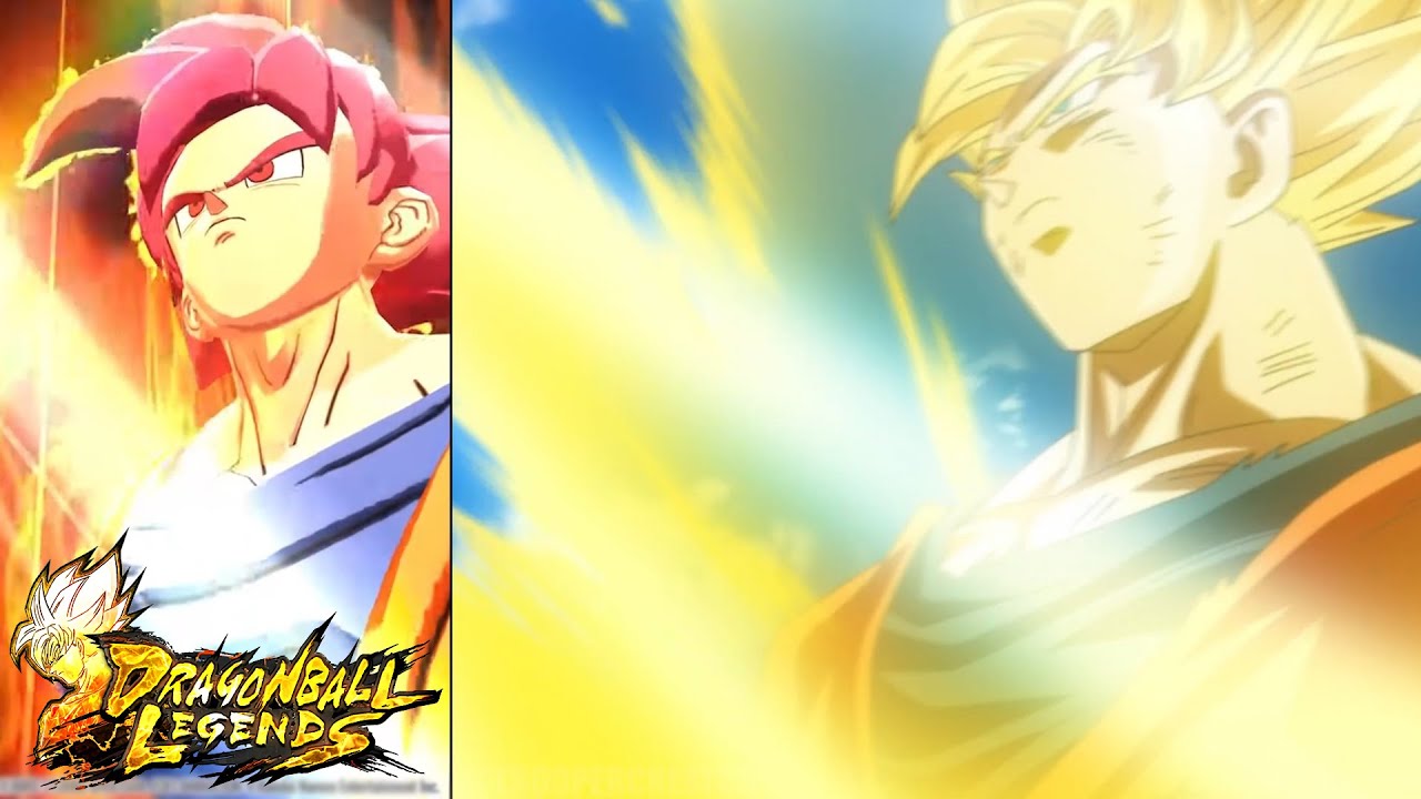 LF Super Saiyan God Goku References | Dragon Ball Legends - YouTube