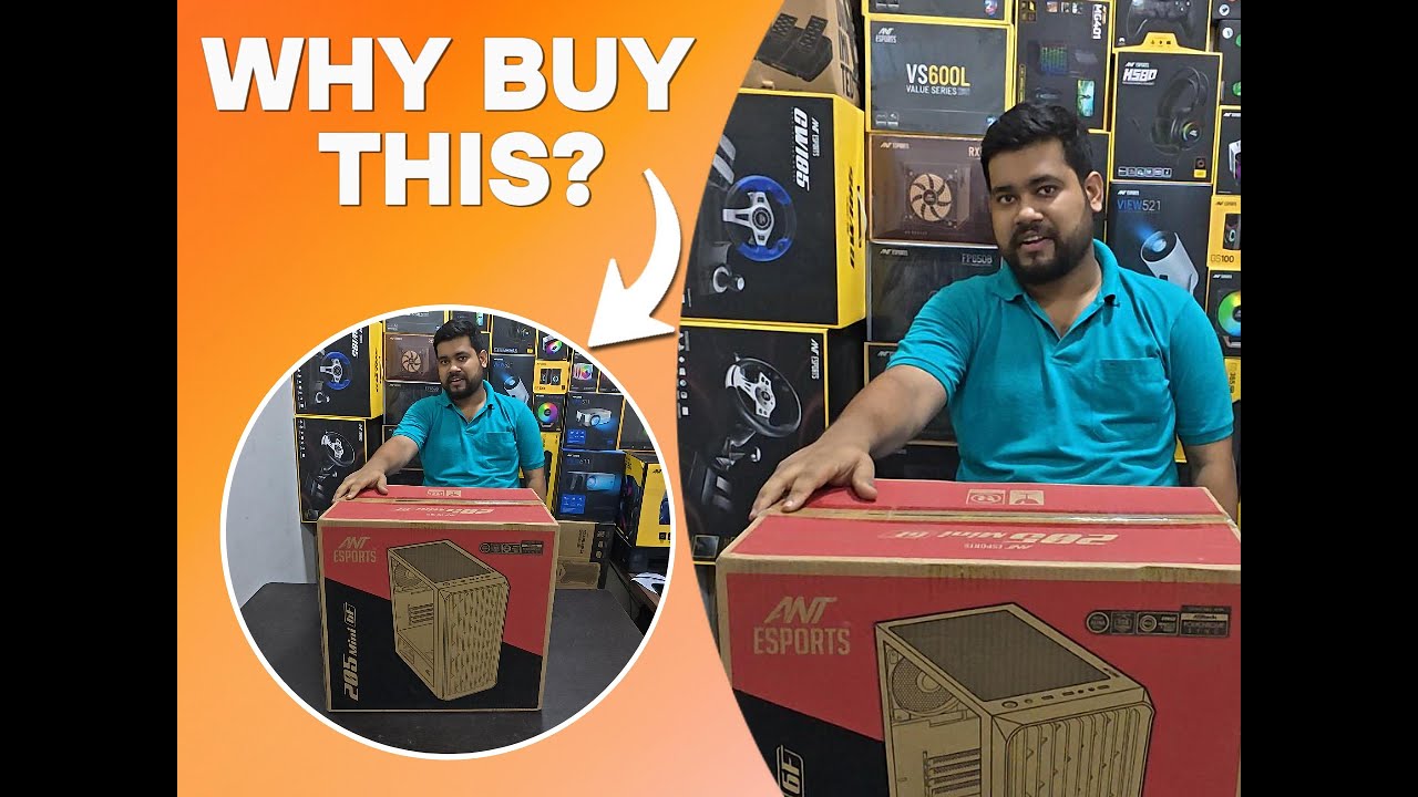 ANT ESPORTS 205 AIR MINI 6 FAN BLACK CABINET REVIEW - YouTube