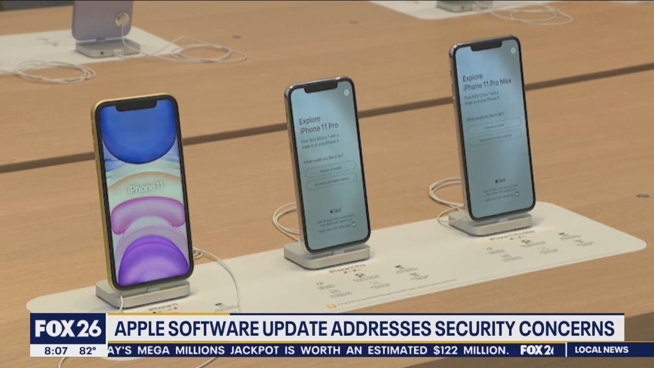 A software update from Apple addresses security concerns - YouTube