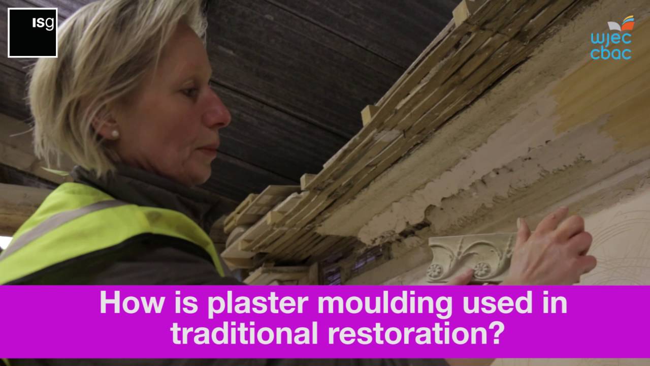 Plaster moulding and colouring - YouTube