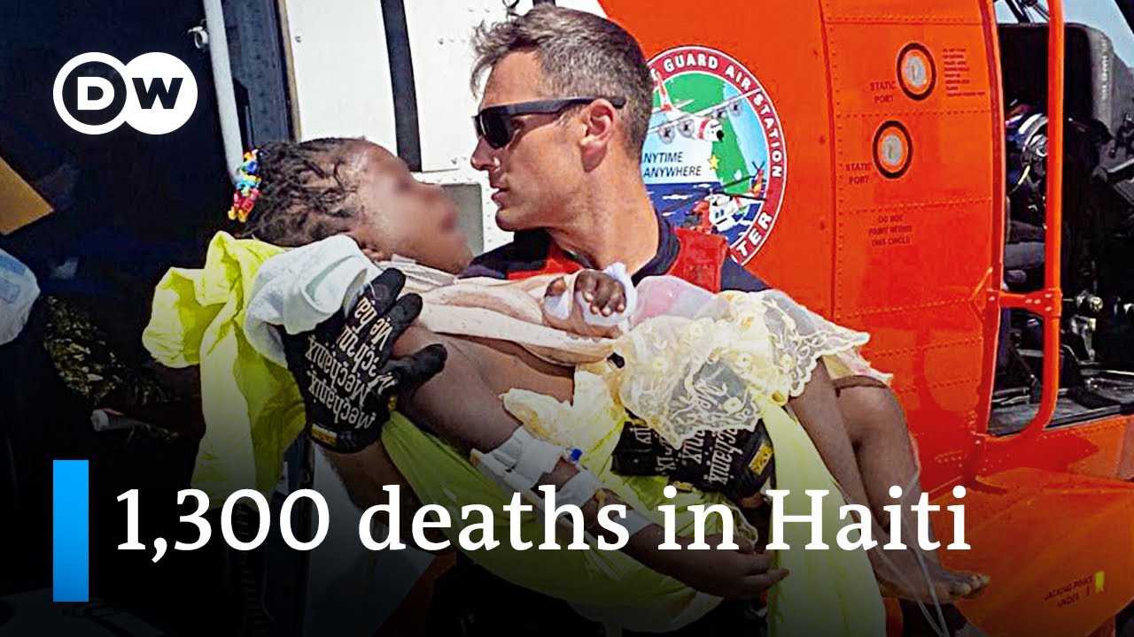 Haiti earthquake death toll rises to 1,300 | DW News - YouTube