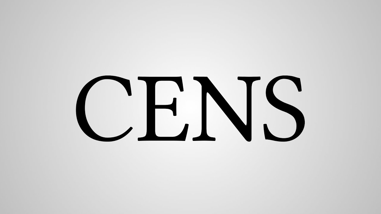 What Does "CENS" Stand For? - YouTube