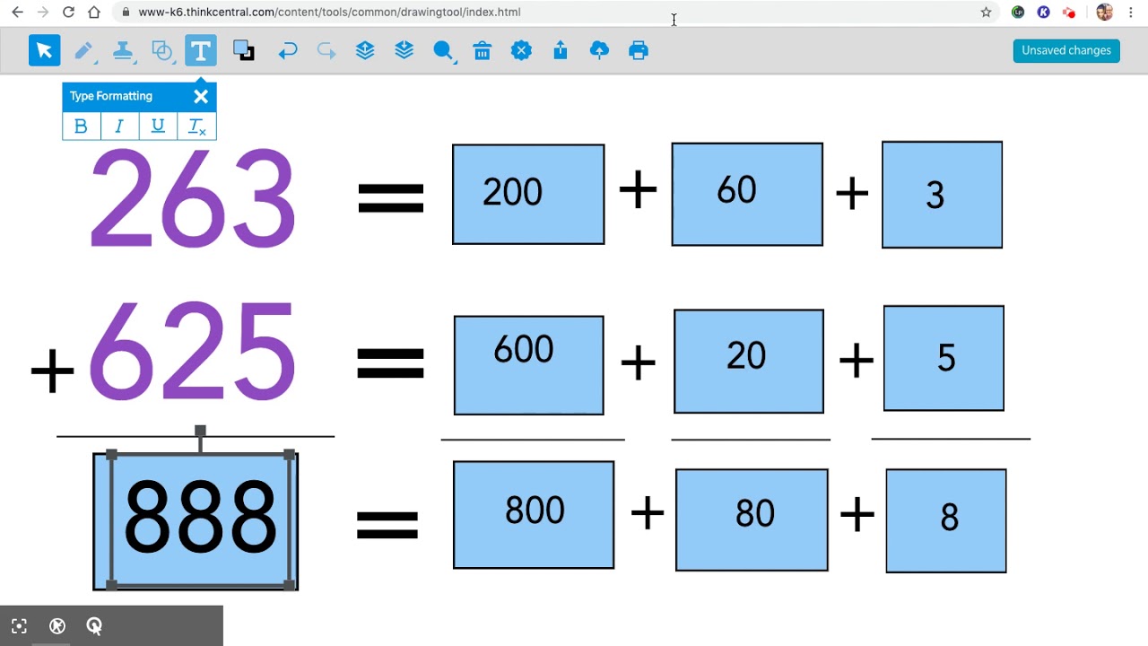 Math Practice- Expanded Notation with 3-Digit Addition - YouTube