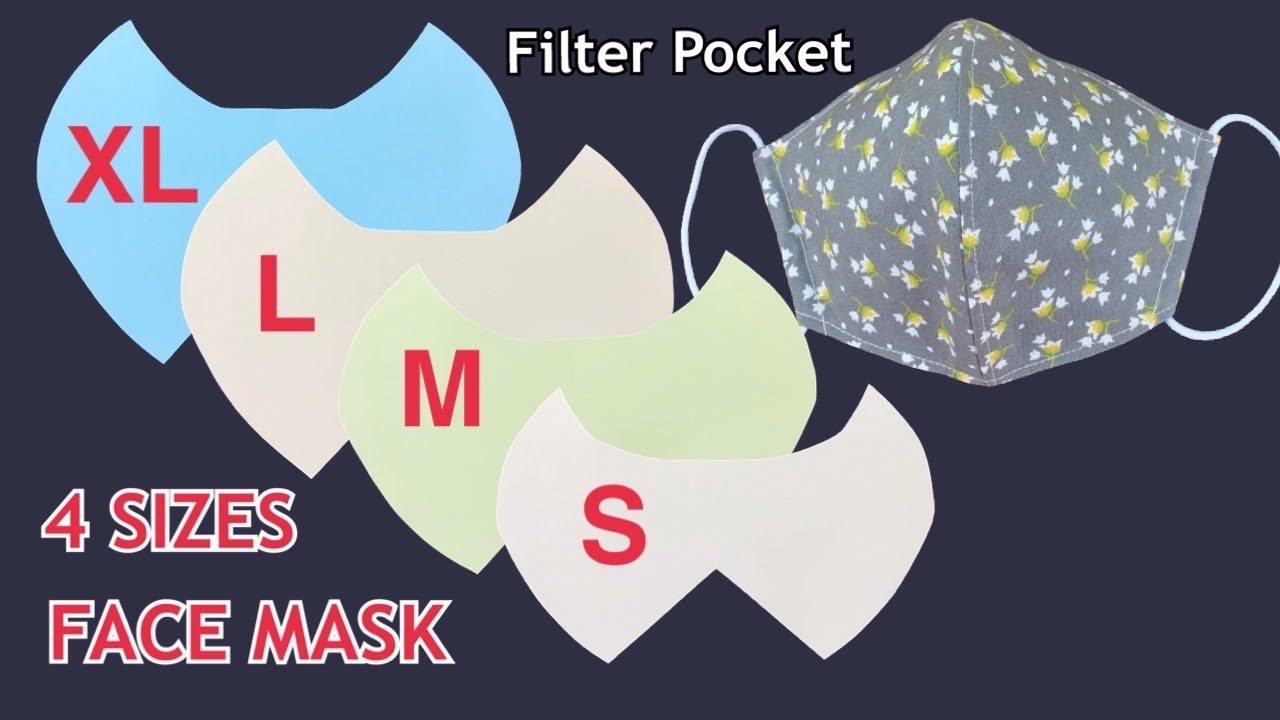 Diy Face Mask Trending Pattern (Size S M L XL) Easy To Make Mask With ...
