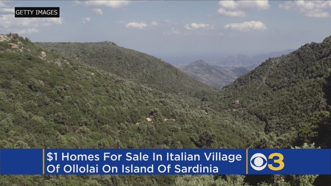 Italian Town Ollolai Sells $1 Homes To Lure New Residents - YouTube