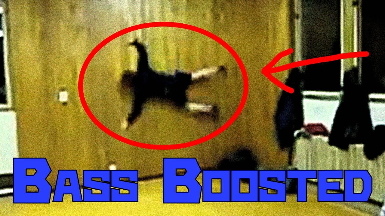 Guy runs into wall!!! 【BASS BOOSTED】 - YouTube