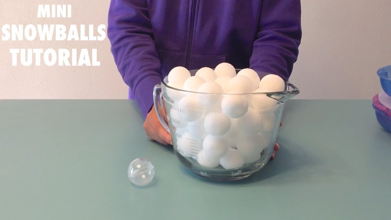 ASMR MINI SNOWBALLS TUTORIAL - YouTube