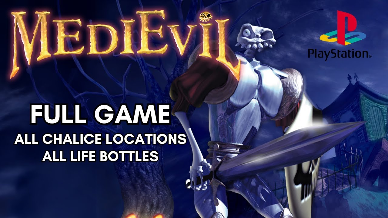 Medievil (PSX) Full Game Walkthrough No Commentary【1080p 60ᶠᵖˢ】 - YouTube