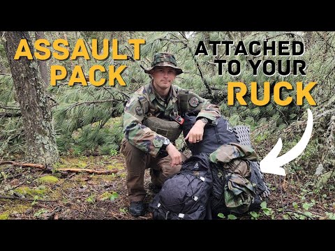 How I attach my assault pack to my ruck. - YouTube