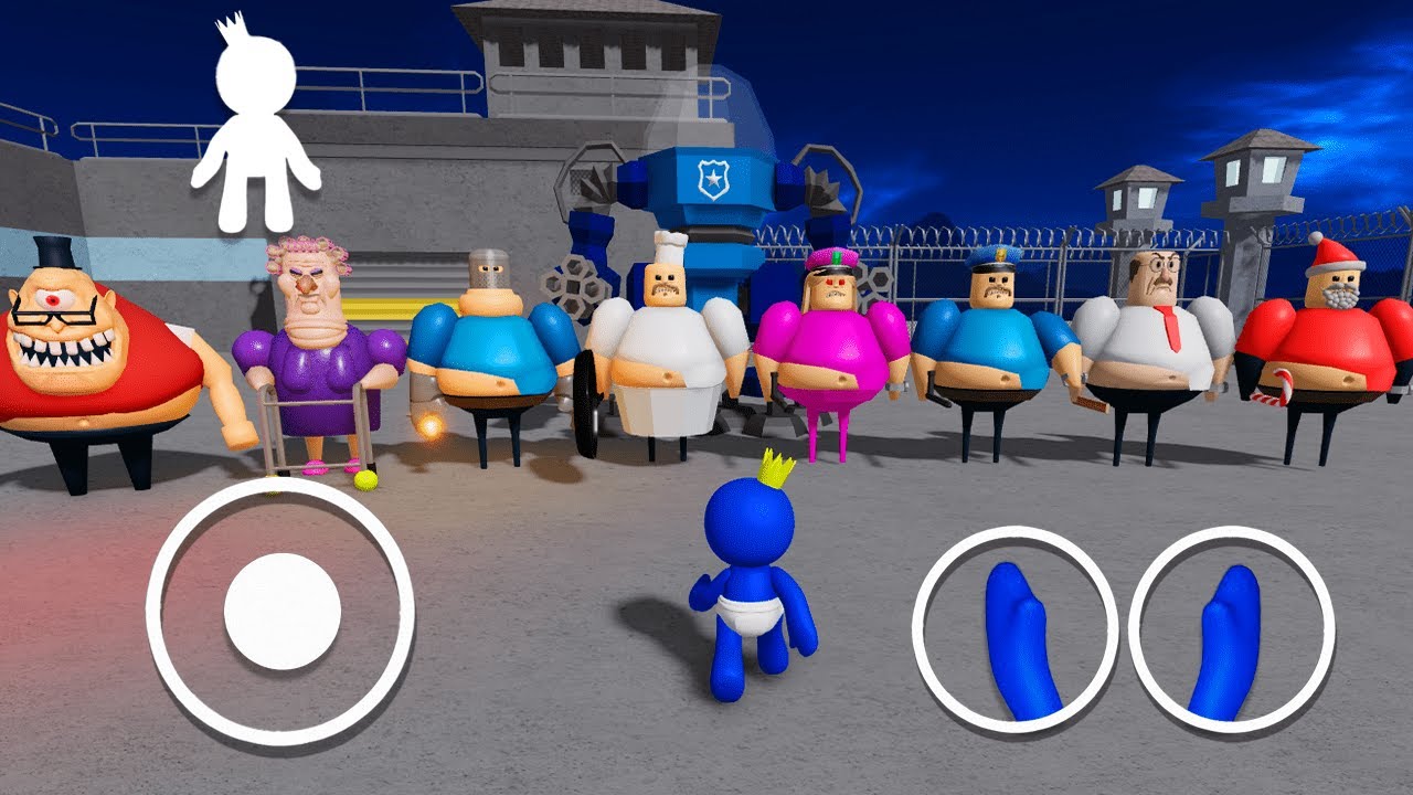 BABY BLUE RAINBOW FRIENDS SPEED RUN 2 SCARY OBBY: BARRY’S PRISON RUN ...