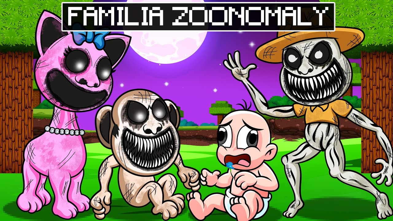 ¡ADOPTADO por la FAMILIA ZOONOMALY en Minecraft! 😱 BEBÉ NOOB - YouTube
