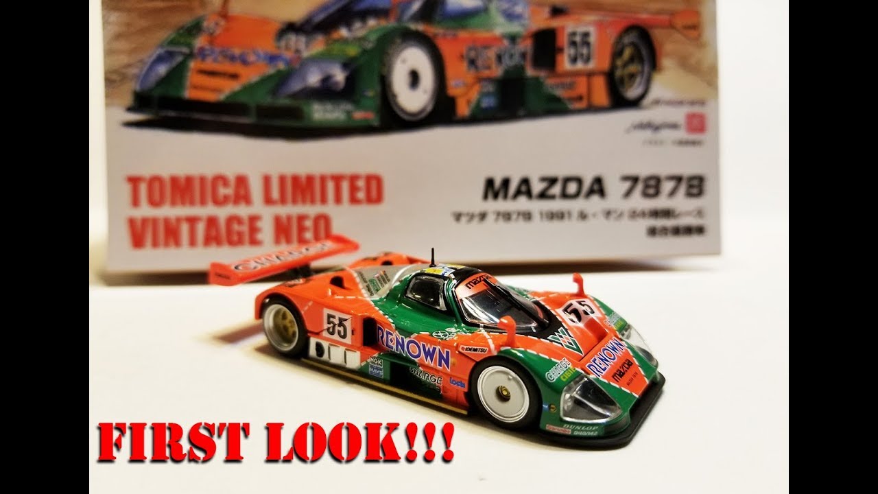 Unboxing! FIRST LOOK TOMICA LIMITED VINTAGE NEO 1991 MAZDA 787B - YouTube