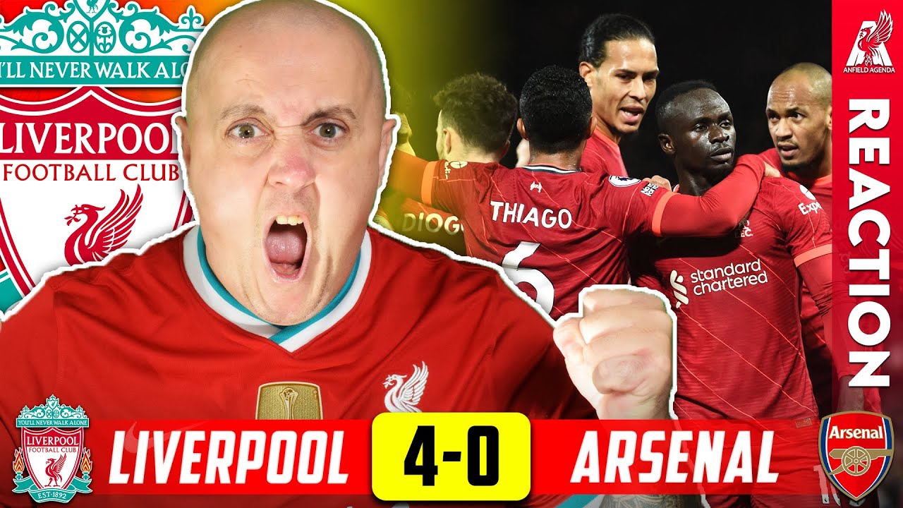 LIVERPOOL DESTROY ARSENAL! Liverpool 4-0 Arsenal Match Reaction - YouTube