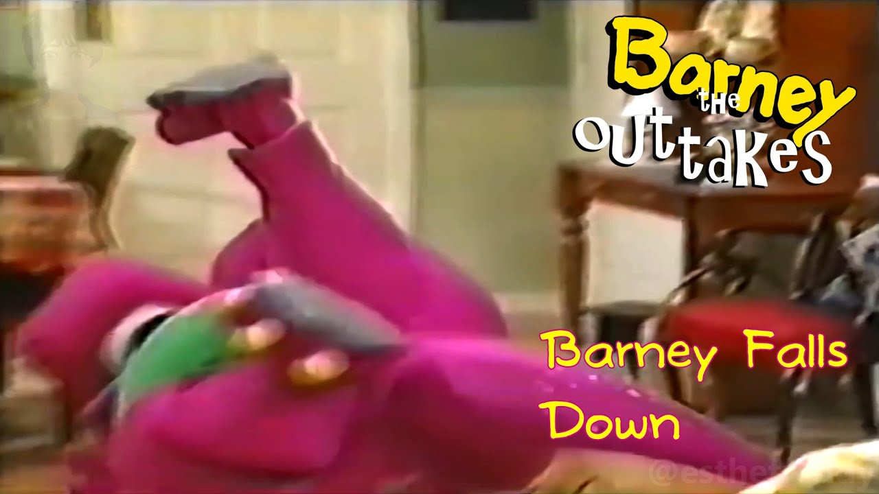Barney & Friends Outtakes - Barney Falls Down HD - YouTube