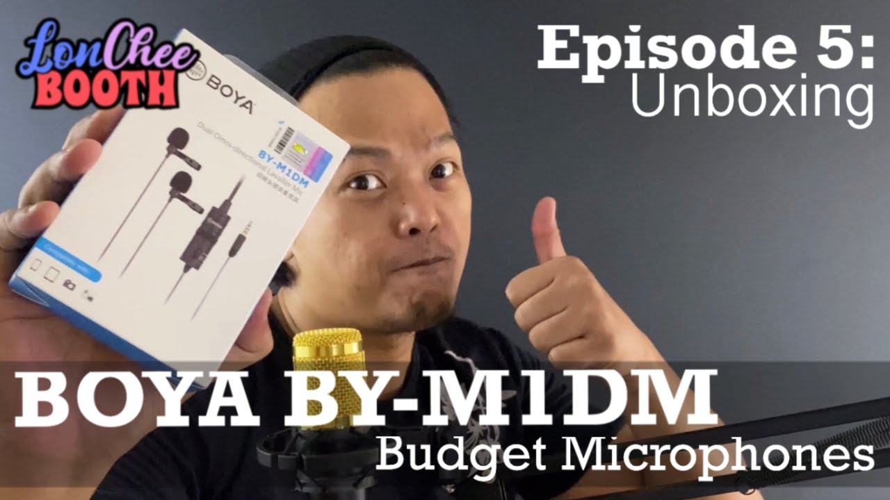 E5: Unboxing the BOYA BY M1DM Dual Lavalier (Lapel) Microphones ...