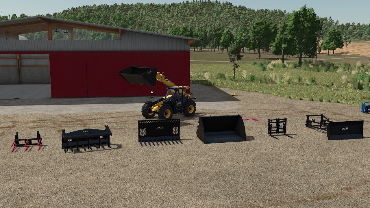 Farming Simulator 25 JCB Agri Loadall + Tools FS25 Mods - YouTube