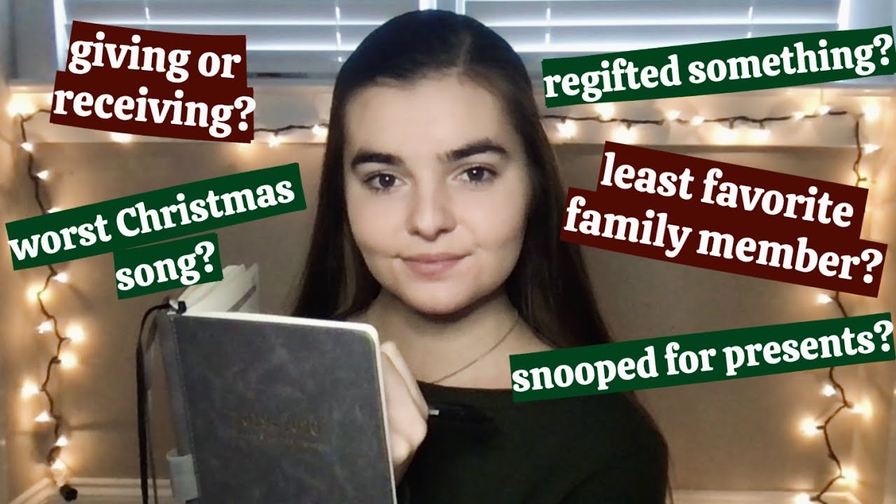 ASMR Asking You Extremely Personal Questions Christmas Edition ...