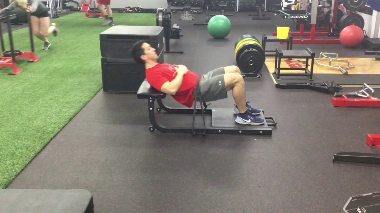 Band Resisted Hip Bridge - YouTube