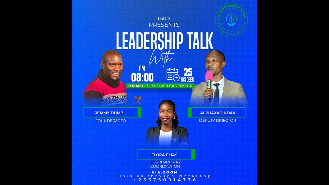 Leadership talk - YouTube