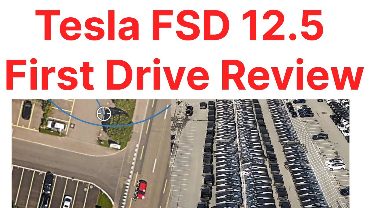 Tesla FSD 12.5 First Drive Review, Traffic, Parking - YouTube