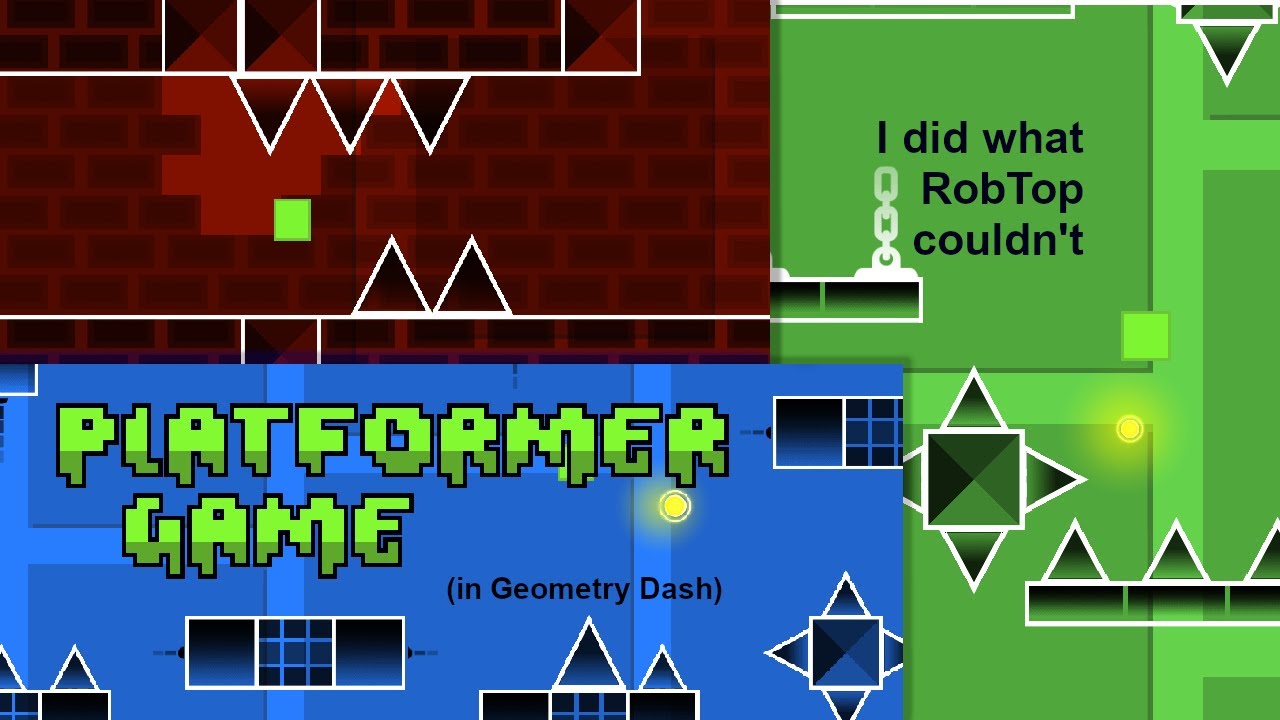 How I made a REAL PLATFORMER in Geometry Dash 2.11 - YouTube
