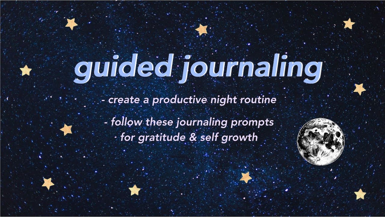 🌙 HOW TO JOURNAL BEFORE BED 🌙 // guided nightly journaling exercise for ...