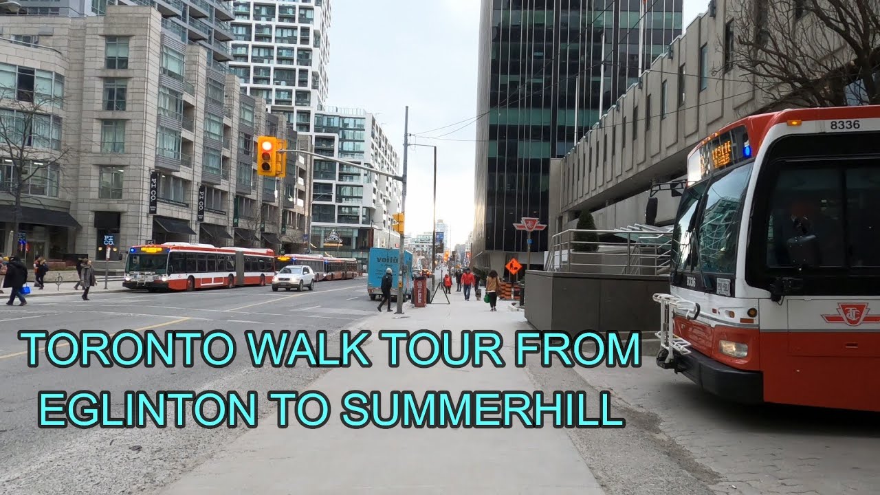 Toronto Walk Tour From Eglinton Subway Station To Summerhill | Line 5 ...