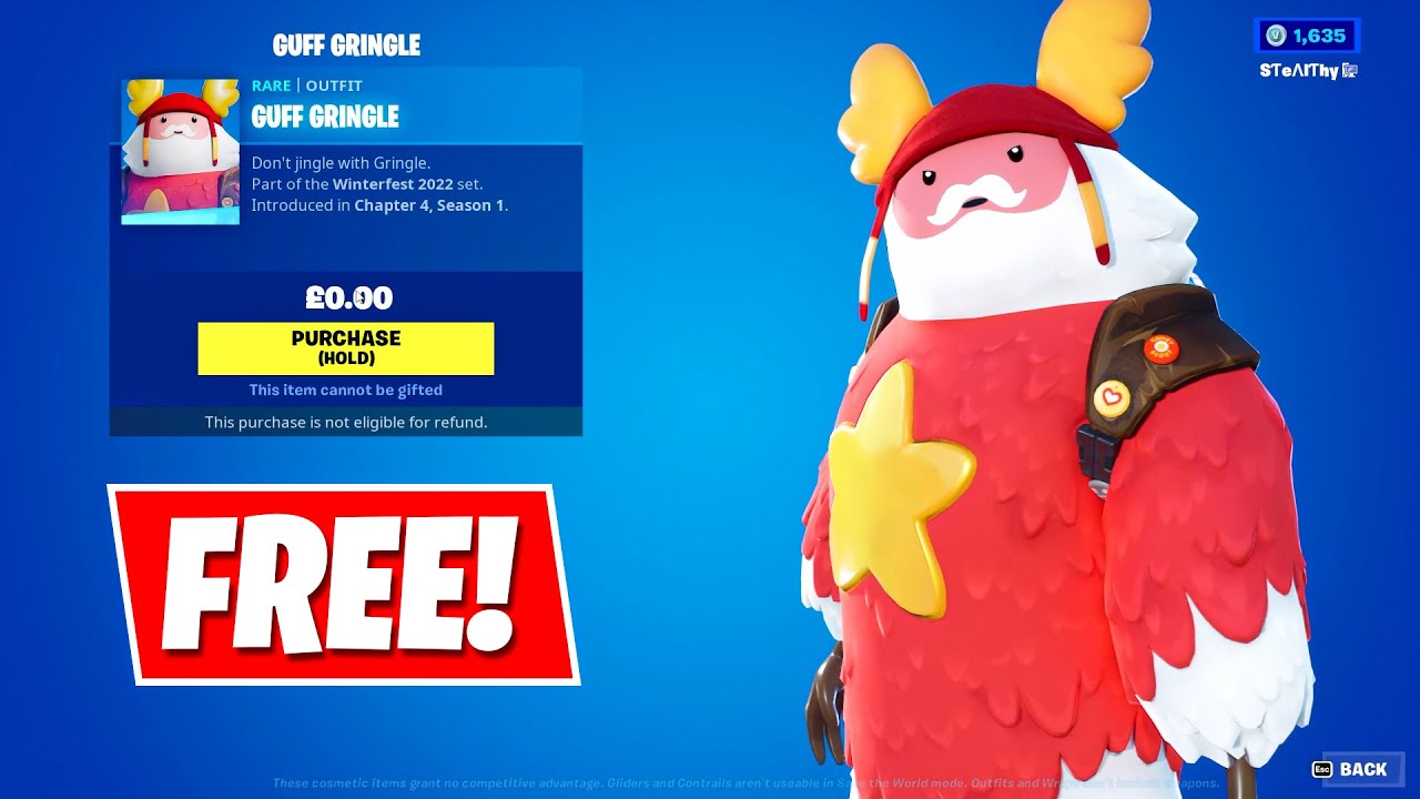 Fortnite FREE Guff Gringle Bundle in Item Shop! (PC Exclusive) - YouTube