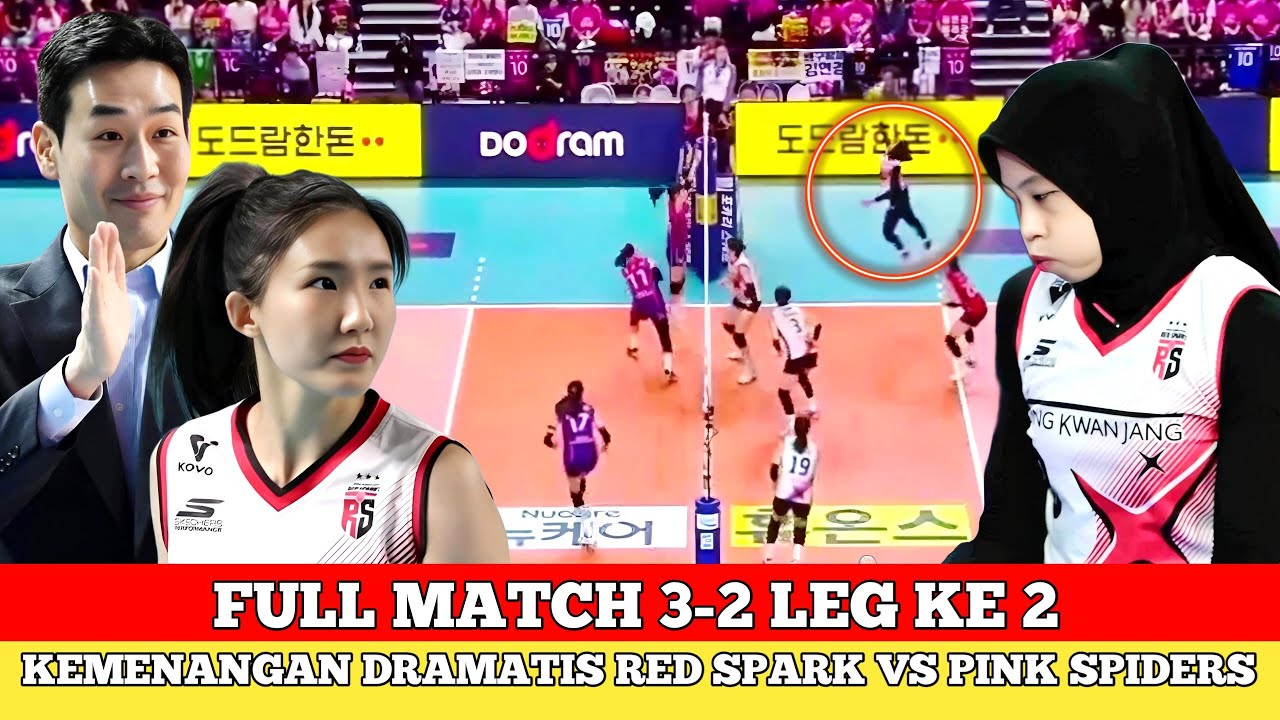 🔴LIVE STREAMING‼️DETIK DETIK KEMENANGAN PINK SPIDER VS RED SPARK 3-2 ...