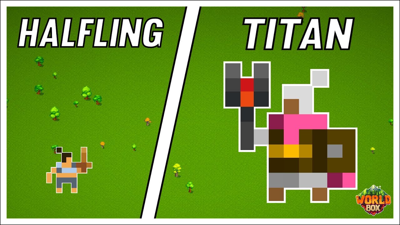Titan Fights Halfling! - WorldBox - YouTube