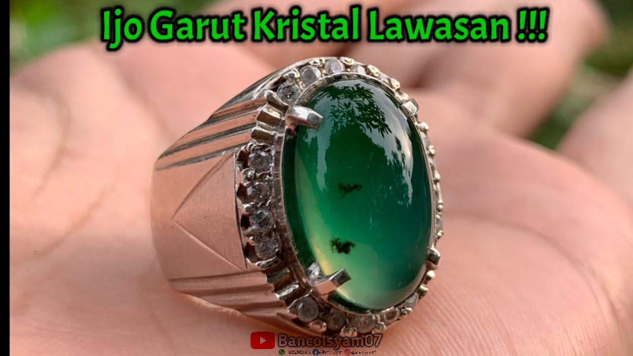 Batu Hijau Garut Kristal Natural 100% - Ijo Garut Galian Kiara Payung ...