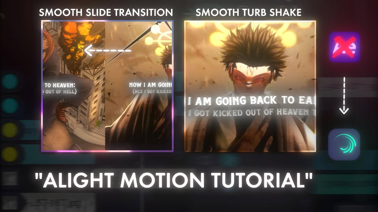 smooth slide + turb shake tutorial 📱| alight motion (amz) - YouTube