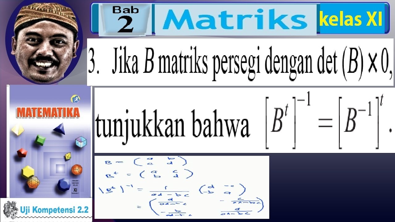 determinan matriks transpose invers, ,bse matematika kelas 11 bab 2 ...