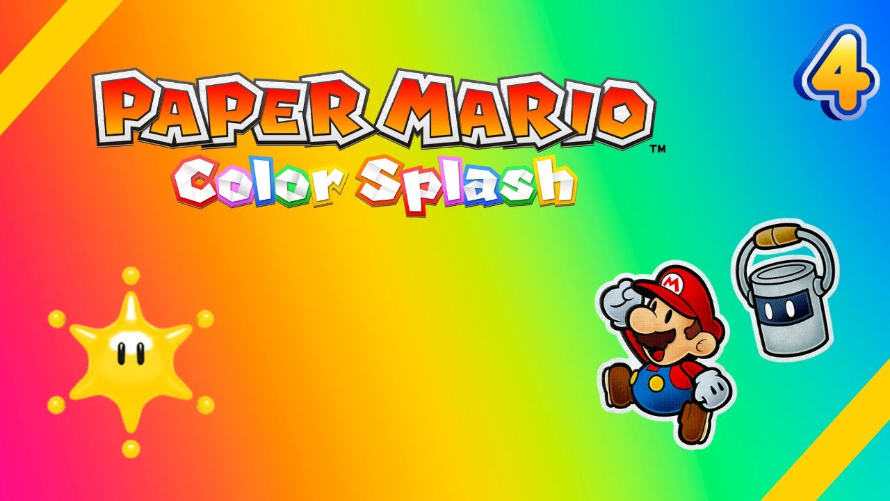 Paper Mario Color Splash - Finding the Yellow Big Paint Star - Part 4 ...