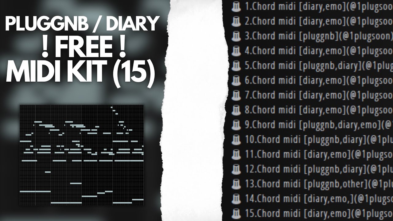 [FREE] Pluggnb / Emoplugg Midi kit [midis in style of Diary, Pluggnb ...