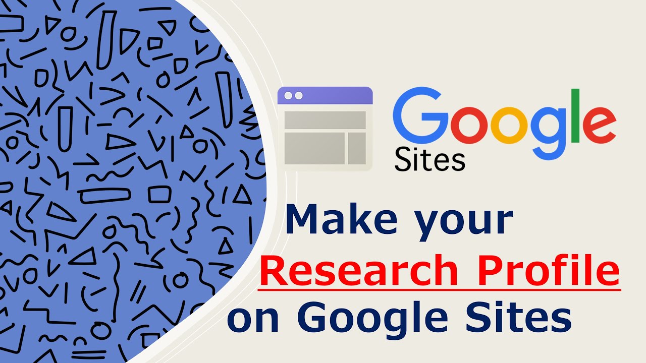 Make your Professional Research Profile Website on Google Sites - FREE ...