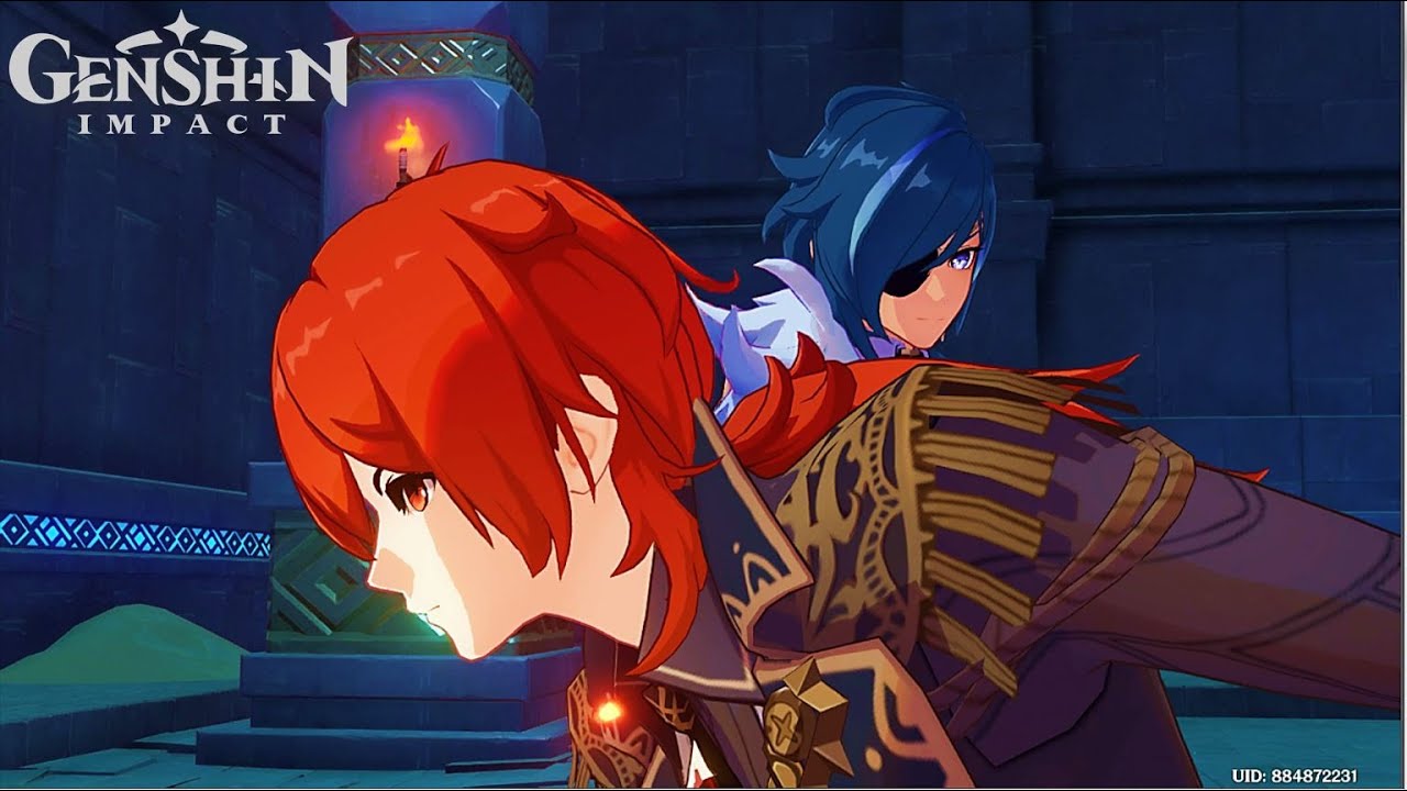 [Cutscene Animation] Diluc first heroic appearance in the Game | Diluc ...