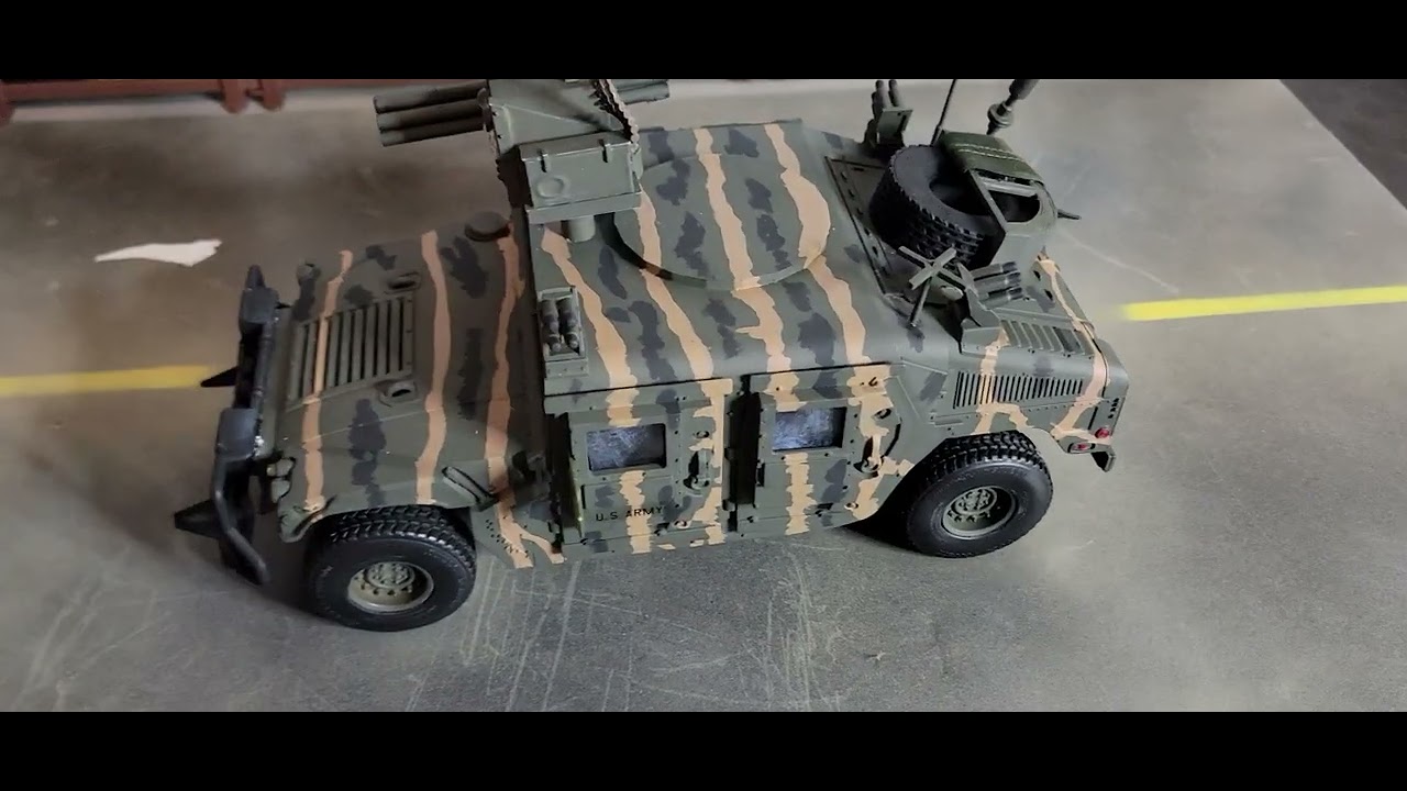 1/18 Custom Sunny Days Armor Up Humvee Forest/Jungle Camo with CROAWS ...