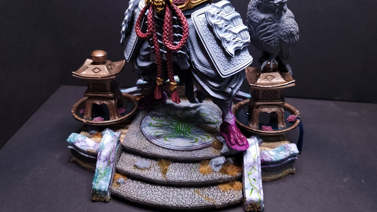 Painting The Ancestor Tenjin Part 4 All About That Base - YouTube