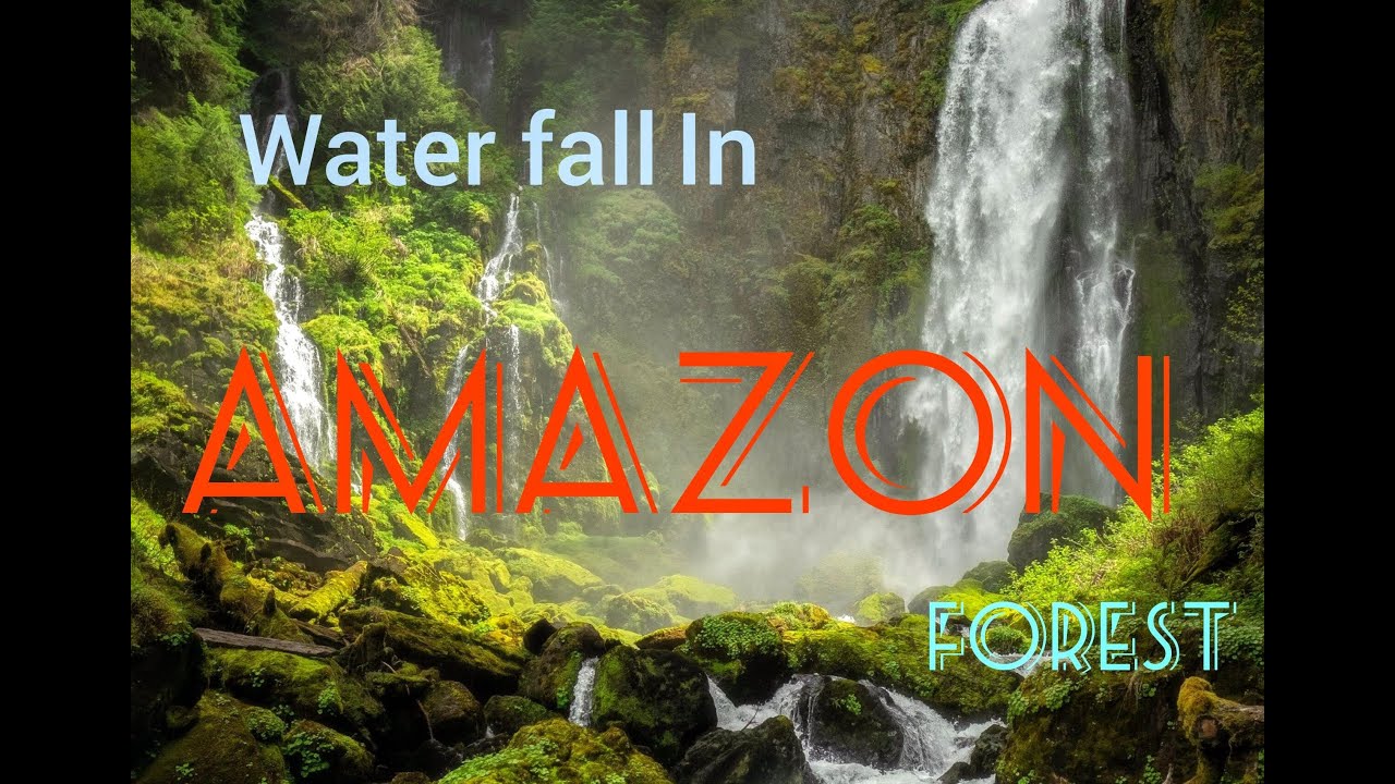 Waterfall in Amazon forest video pace full place by with relaxing songs ...