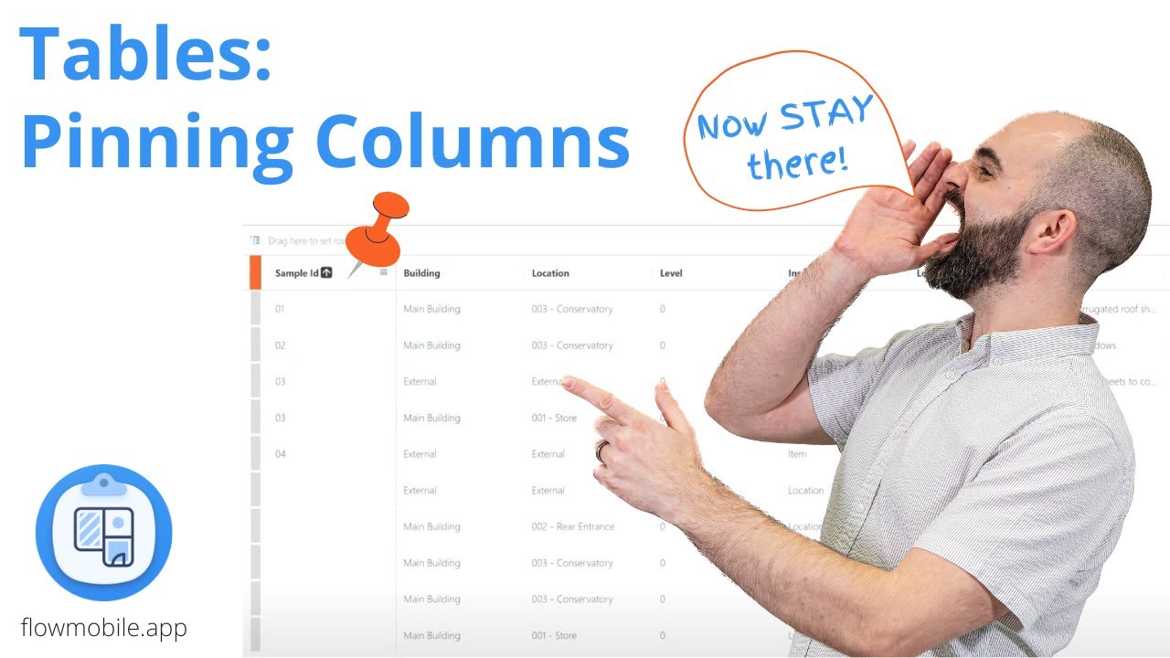 Tables :: Pinning Columns - YouTube